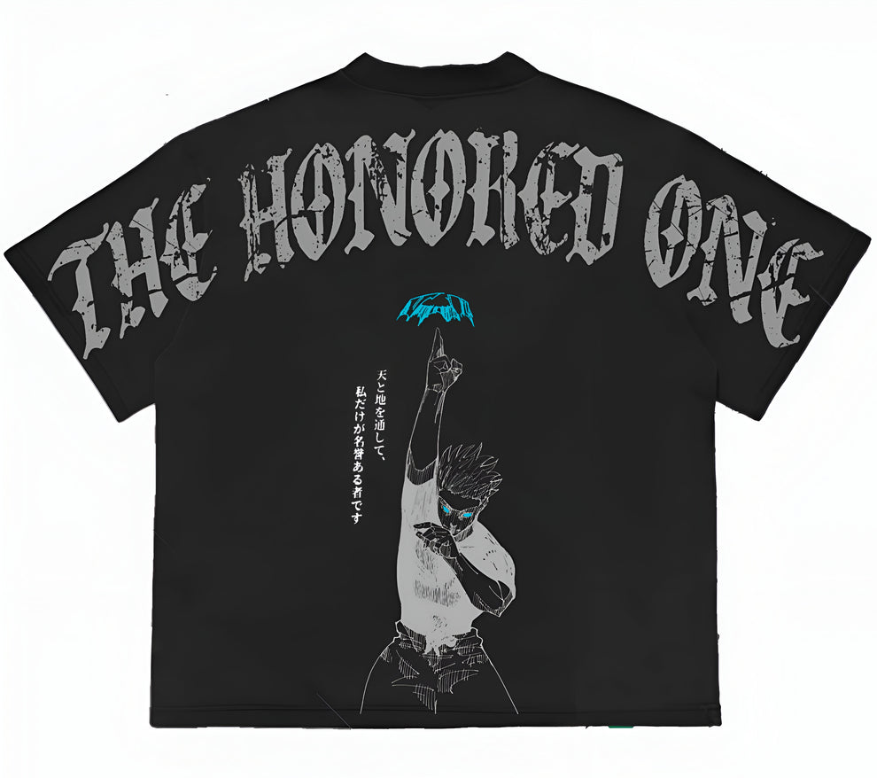 Gojo Oversize T-shirt "THE HONORED ONE" – aikastore-pe